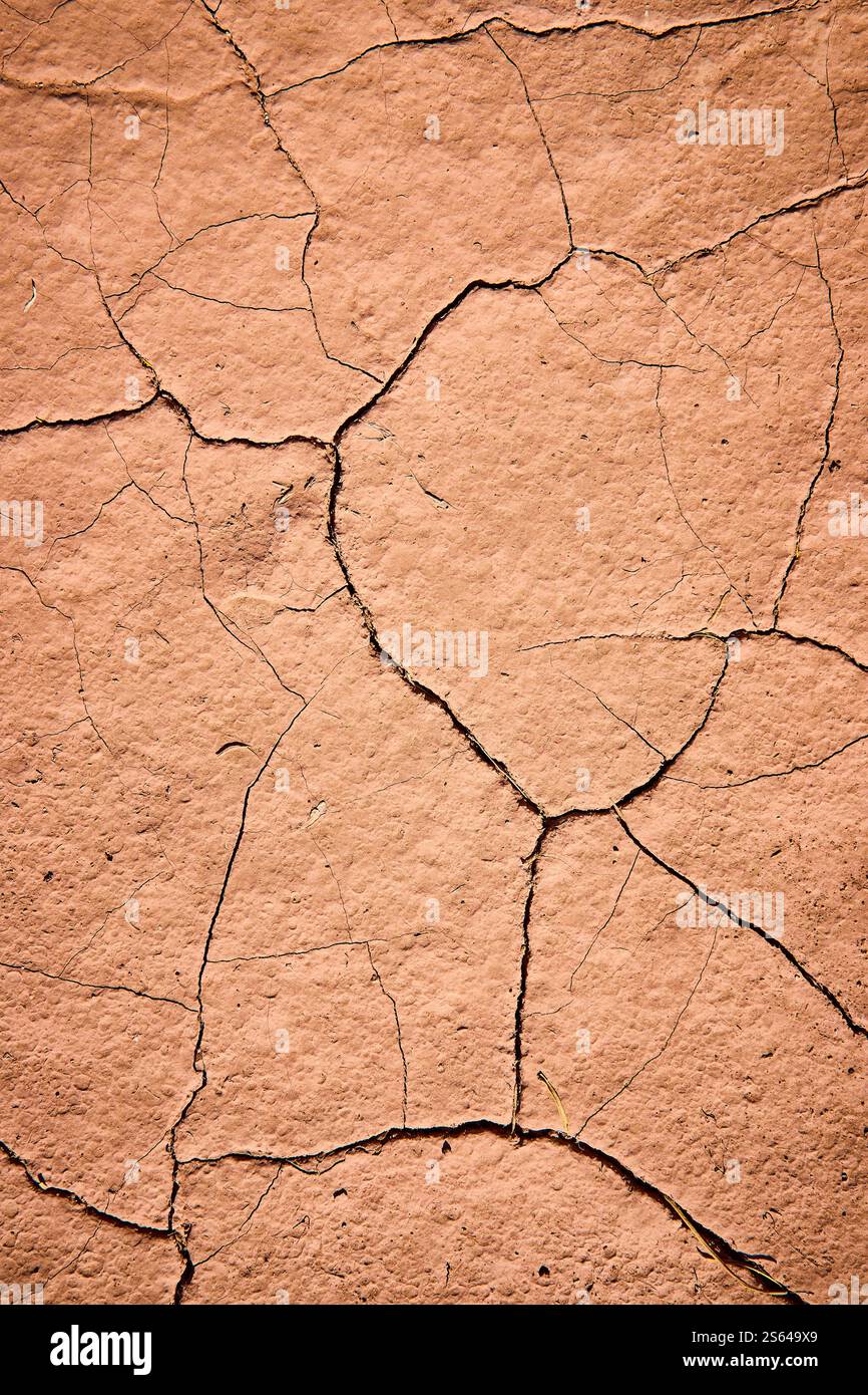Cracked Dry Earth Texture in Grafton Utah Eye-Level View Stock Photo - Alamy