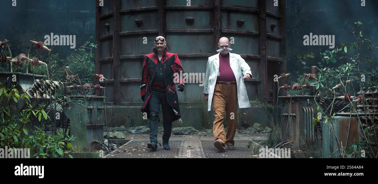 SONIC THE HEDGEHOG 3, from left: Jim Carrey as Dr. Robotnik, Jim Carrey ...