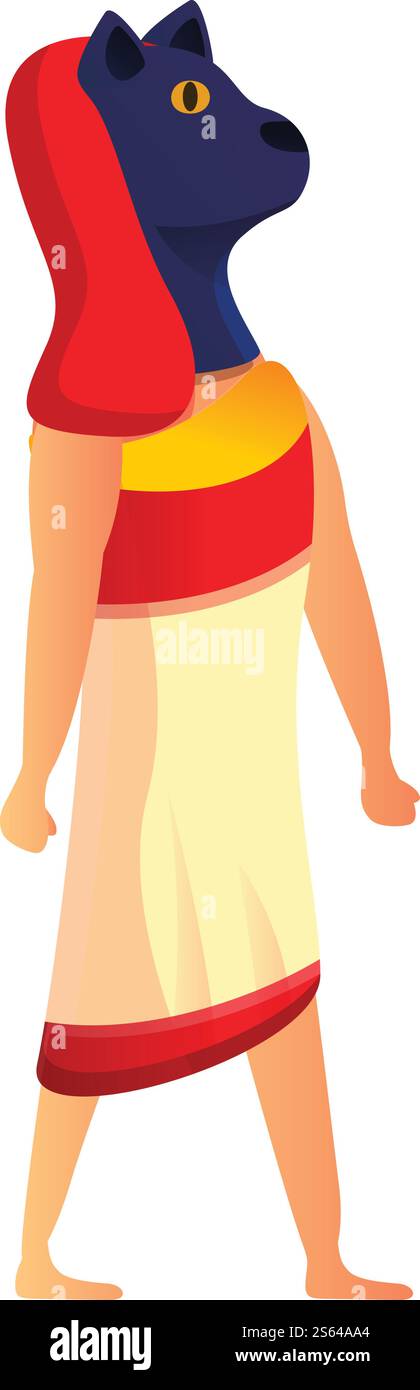 Egypt cat mask icon. Cartoon of Egypt cat mask vector icon for web ...