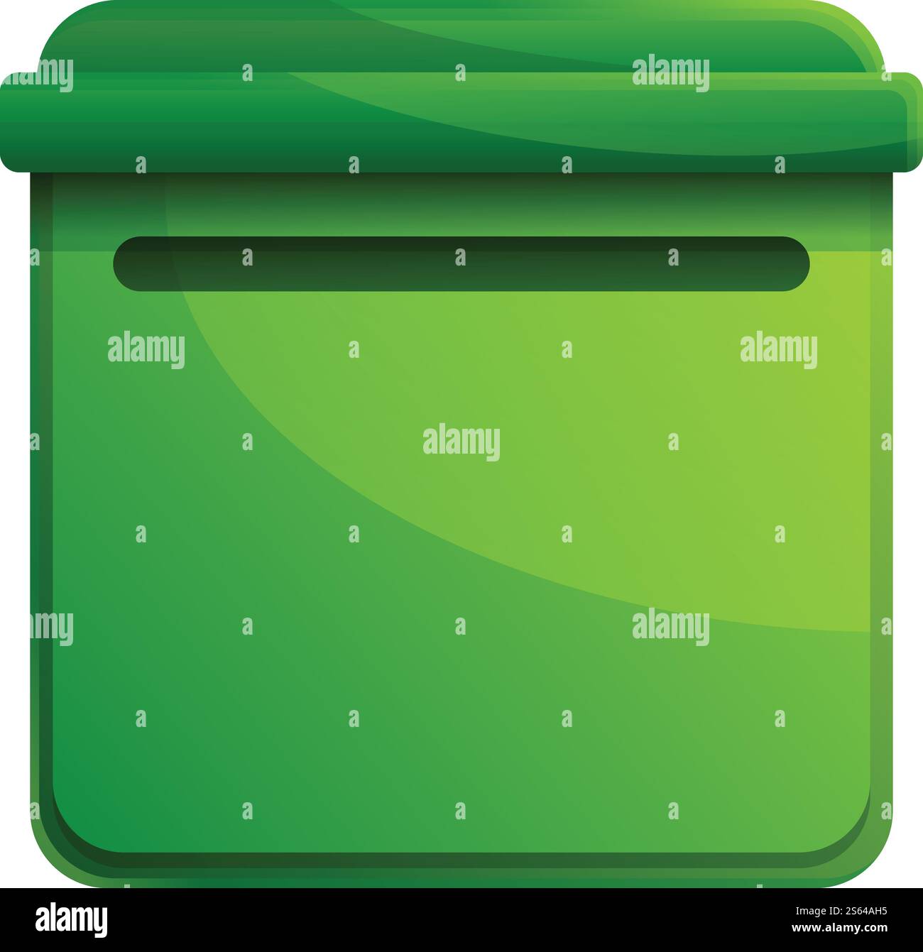 Green mailbox icon. Cartoon of green mailbox vector icon for web design ...