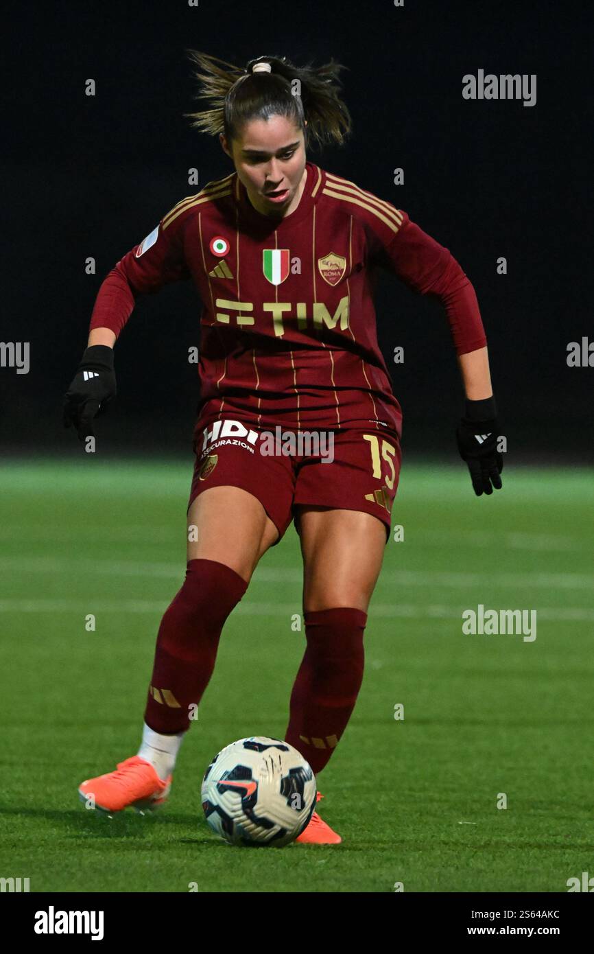 Naples, Italy. 15th Jan, 2025. Giulia Dragoni of AS Roma in action ...
