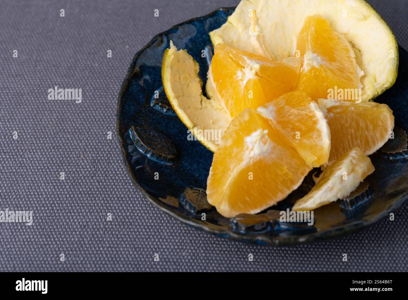 juicy fresh Navel Chocolate Orange wedges in a bowl. Chocolate orange ...