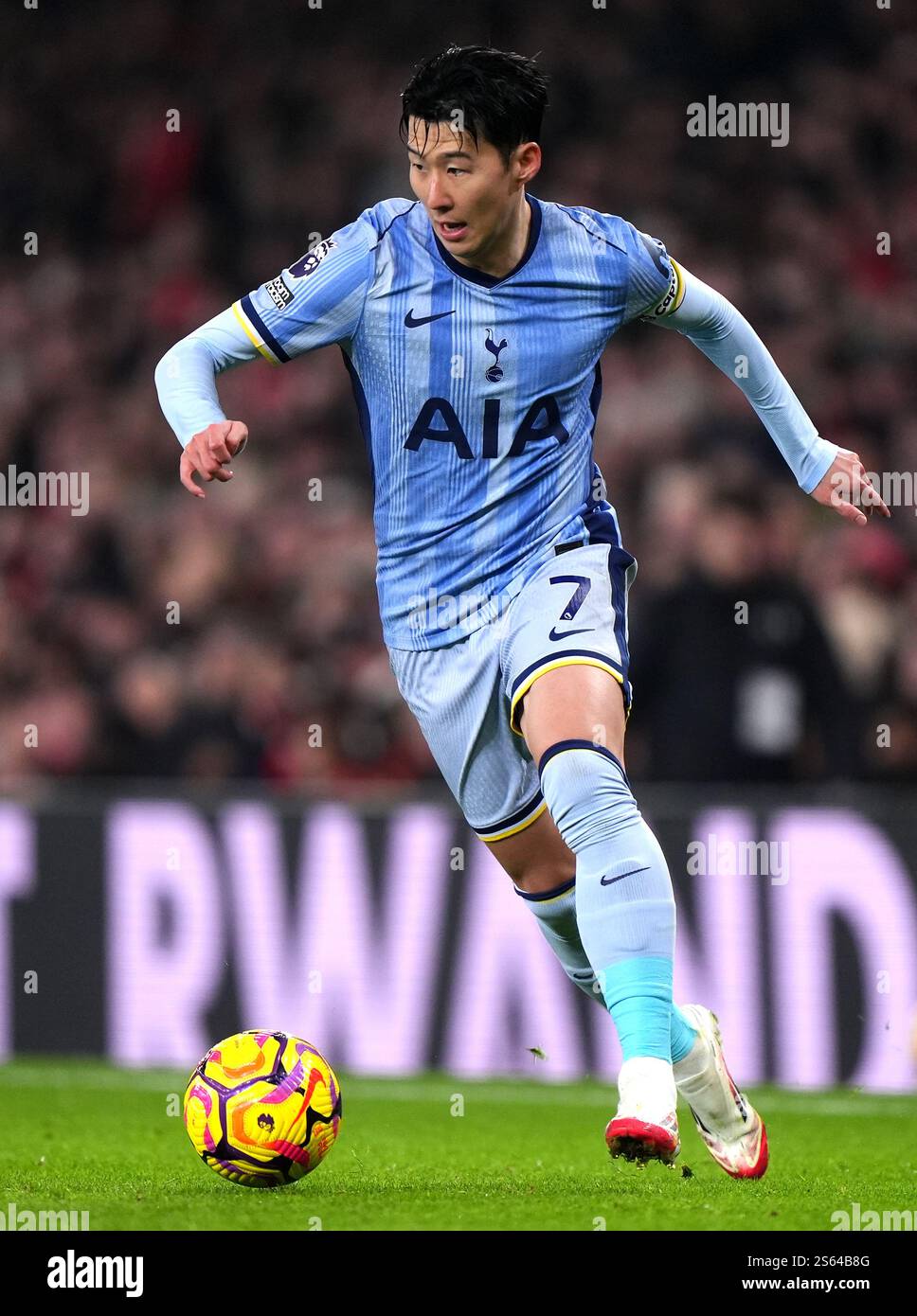 Tottenham Hotspur's Son Heung-Min in action during the Premier League ...