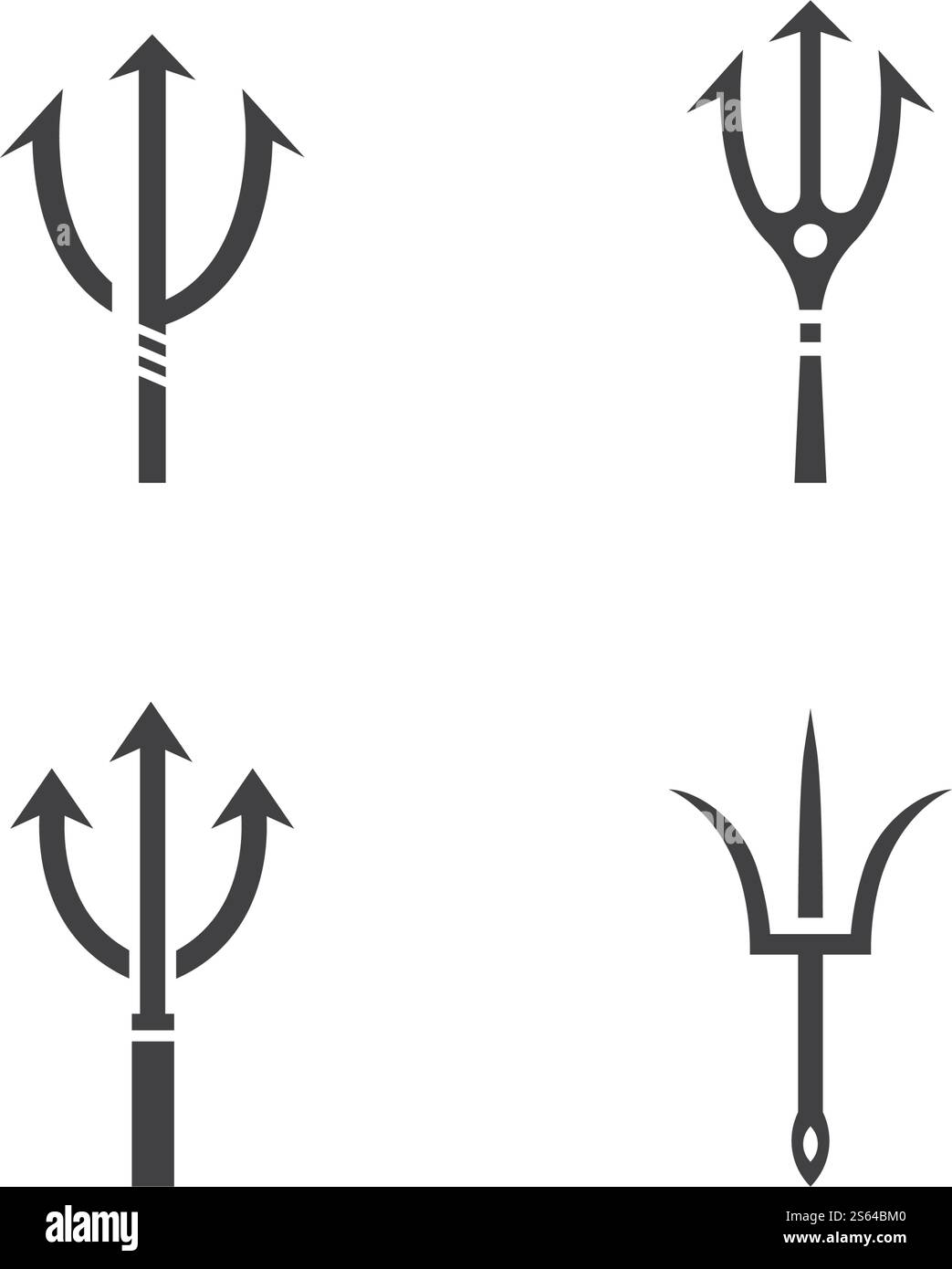 Trident Logo icon Template vector design Stock Vector Image & Art - Alamy