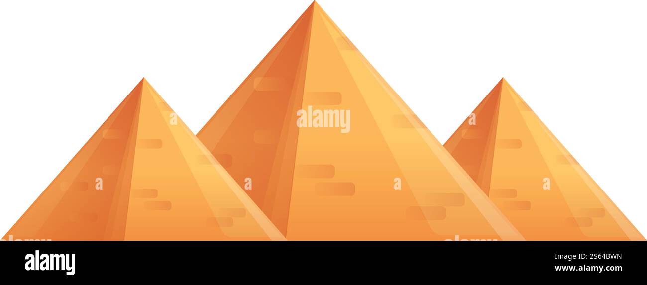 Egypt pyramid icon. Cartoon of Egypt pyramid vector icon for web design ...