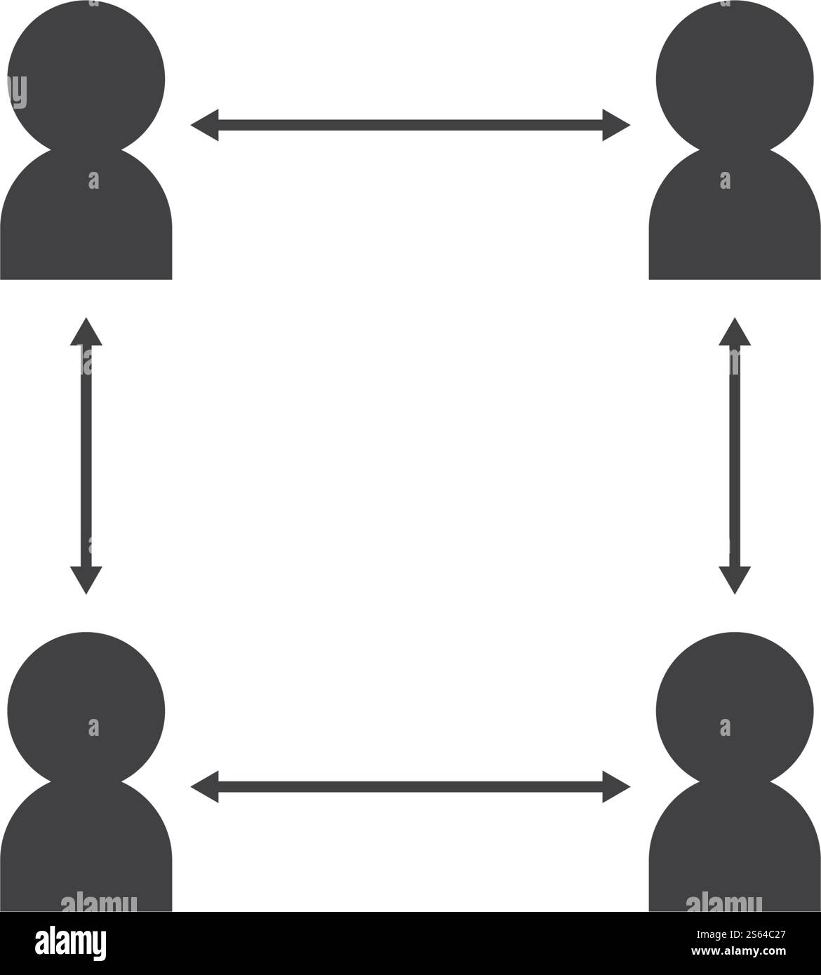 Social distancing icon vector illustration Stock Vector Image & Art - Alamy