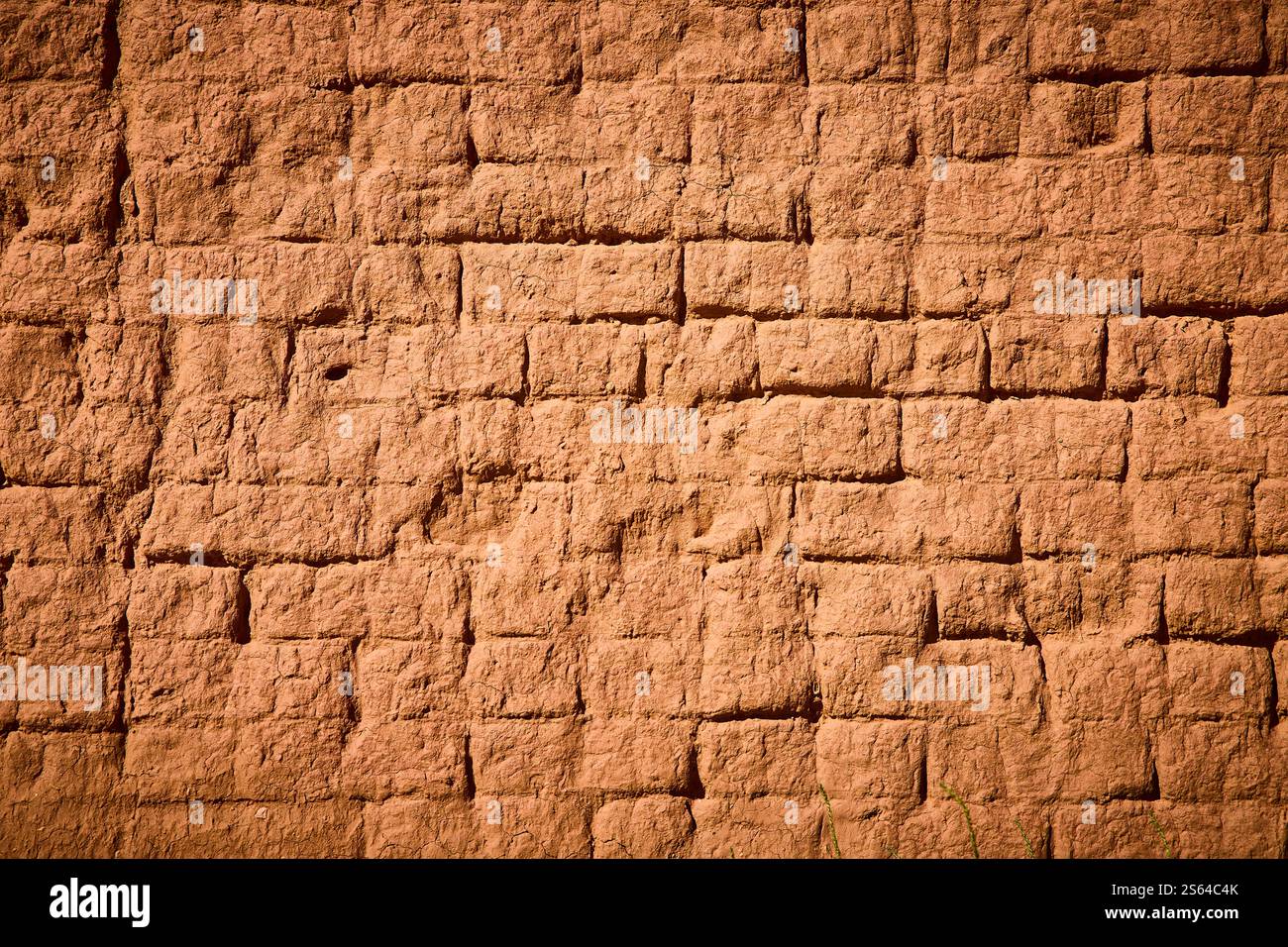 Textured Adobe Brick Wall in Grafton Utah at Eye-Level Stock Photo - Alamy