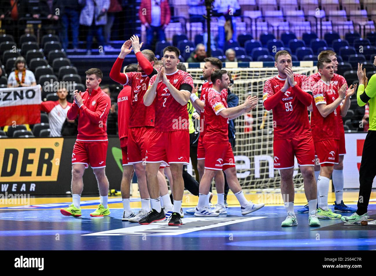 Herning, Denmark. 15th Jan, 2025. Polonia Poland Nationalteam during ...