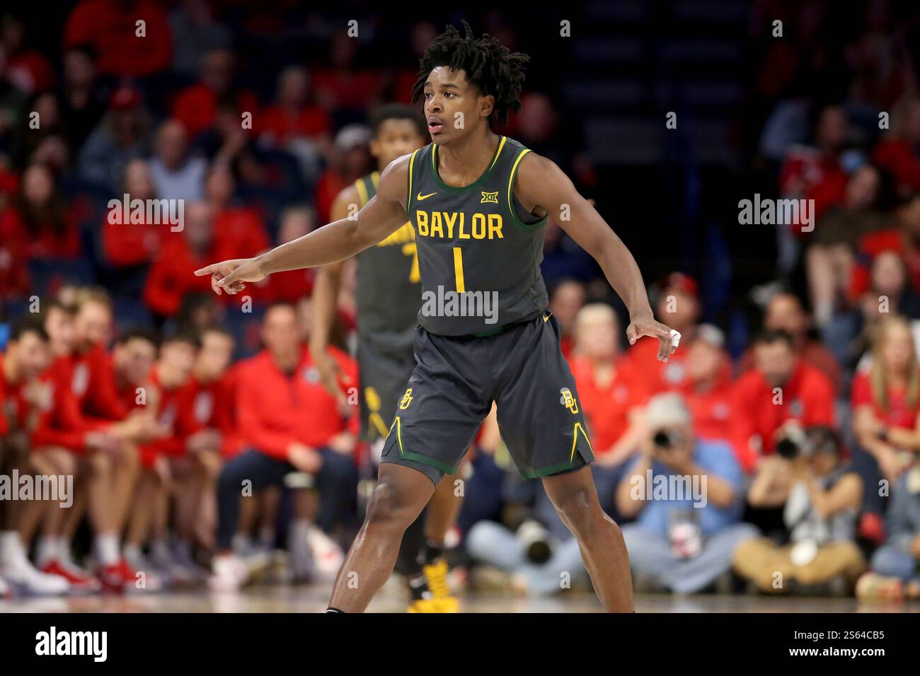 TUCSON, AZ - JANUARY 14: Baylor Bears guard Robert Wright III #1 during ...