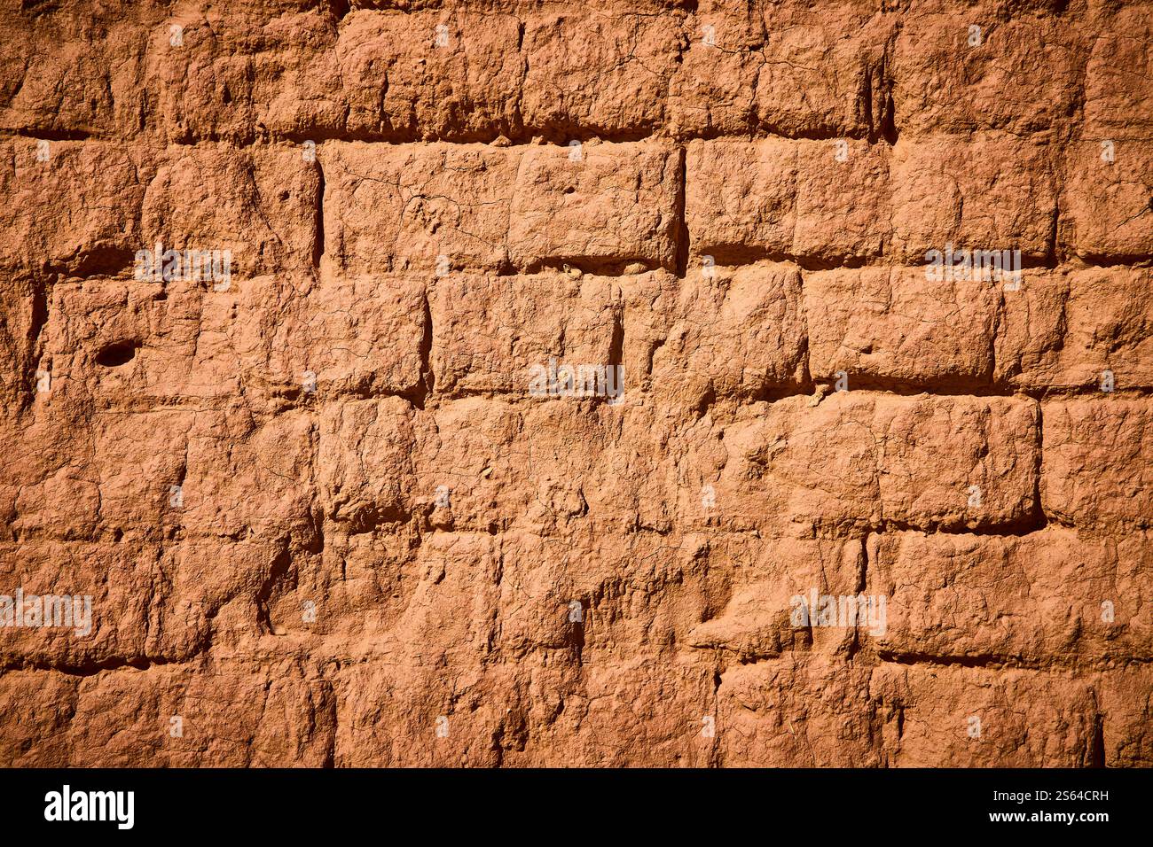 Adobe Brick Wall Texture in Grafton Utah Eye Level Perspective Stock Photo - Alamy