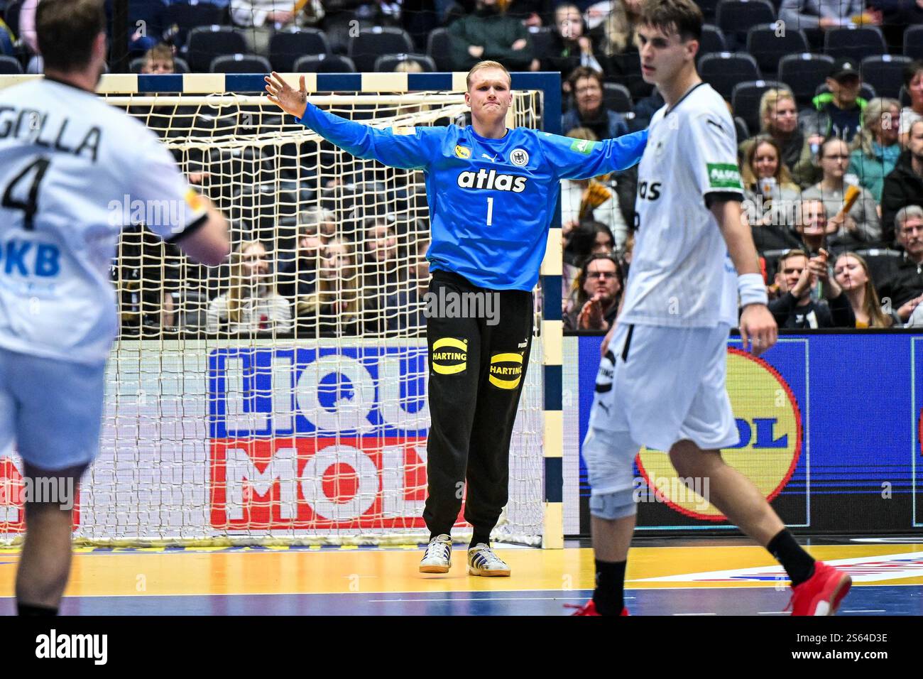 Herning, Denmark. 15th Jan, 2025. David Spath of Germania Germany ...