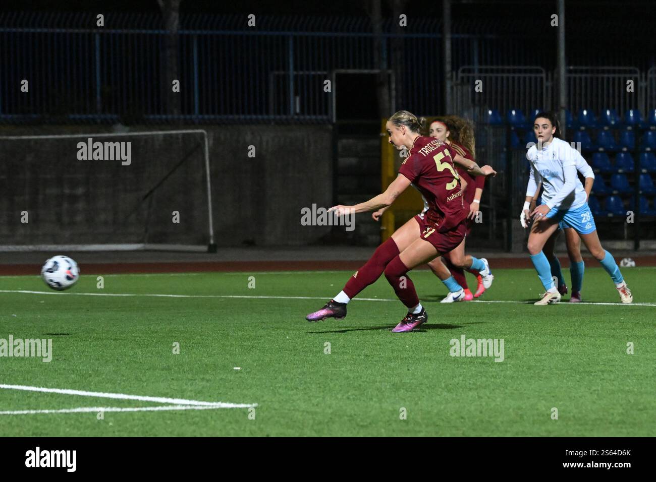 Naples, Italy. 15th Jan, 2025. penalty Sanne Troelsgaard of AS Roma ...