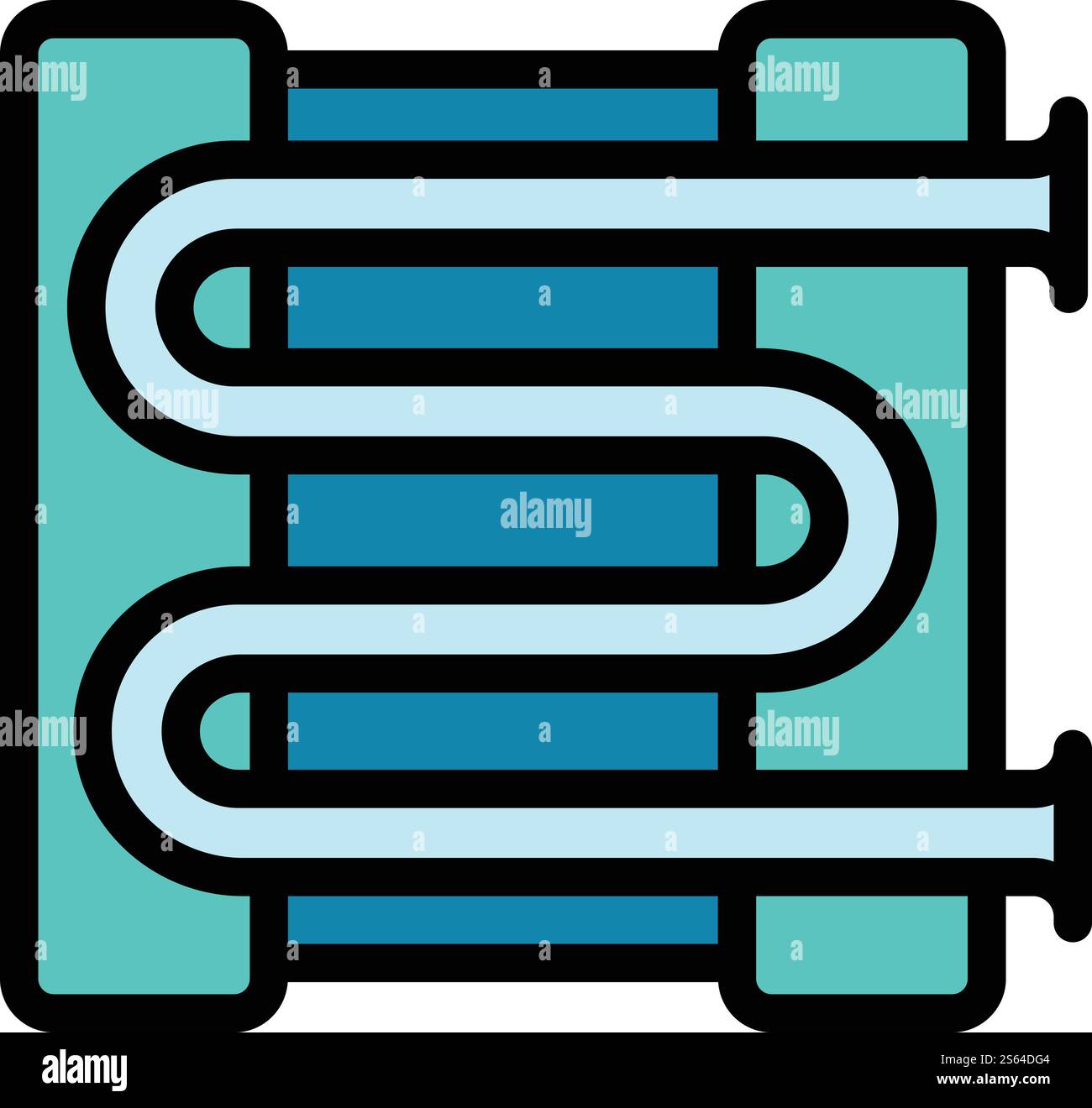 Conditioner pipe icon. Outline conditioner pipe vector icon for web ...