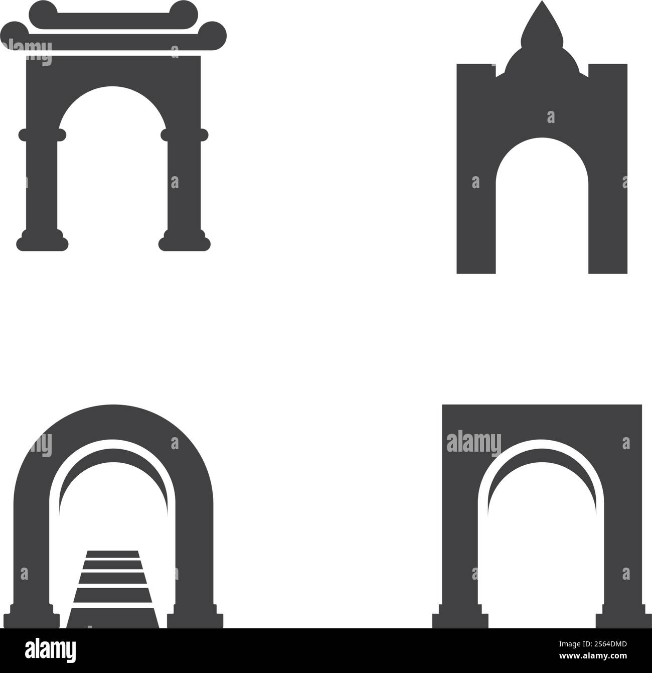 Historic landmark front entrance Stock Vector Images - Alamy