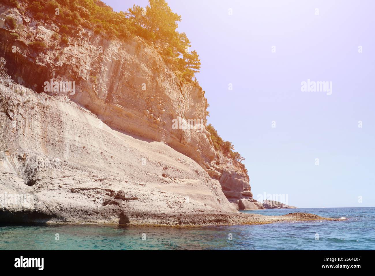 Travel in Turkey Aegean sea and rocks island landscape nature ...