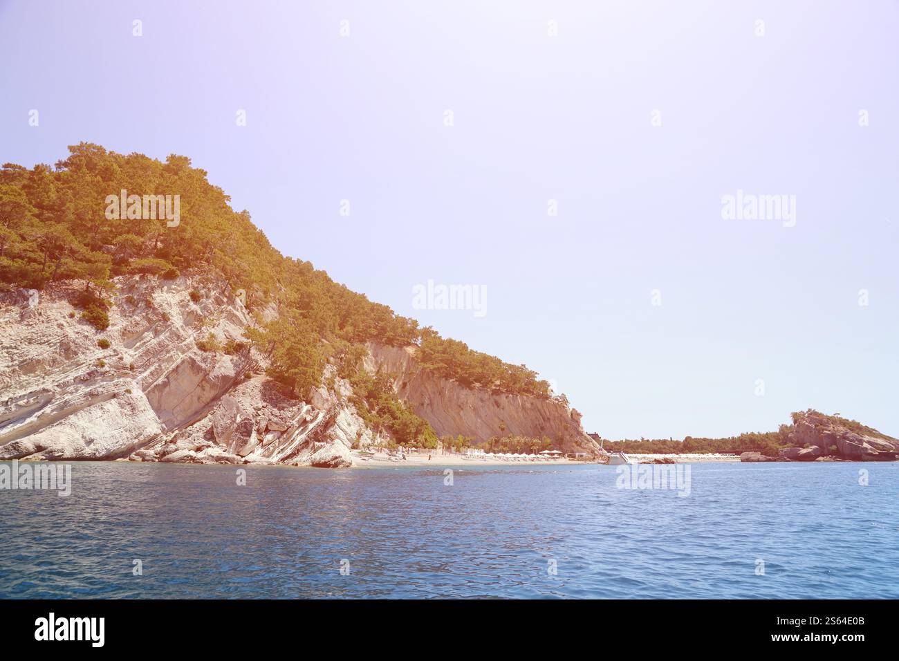 Travel in Turkey Aegean sea and rocks island landscape nature ...