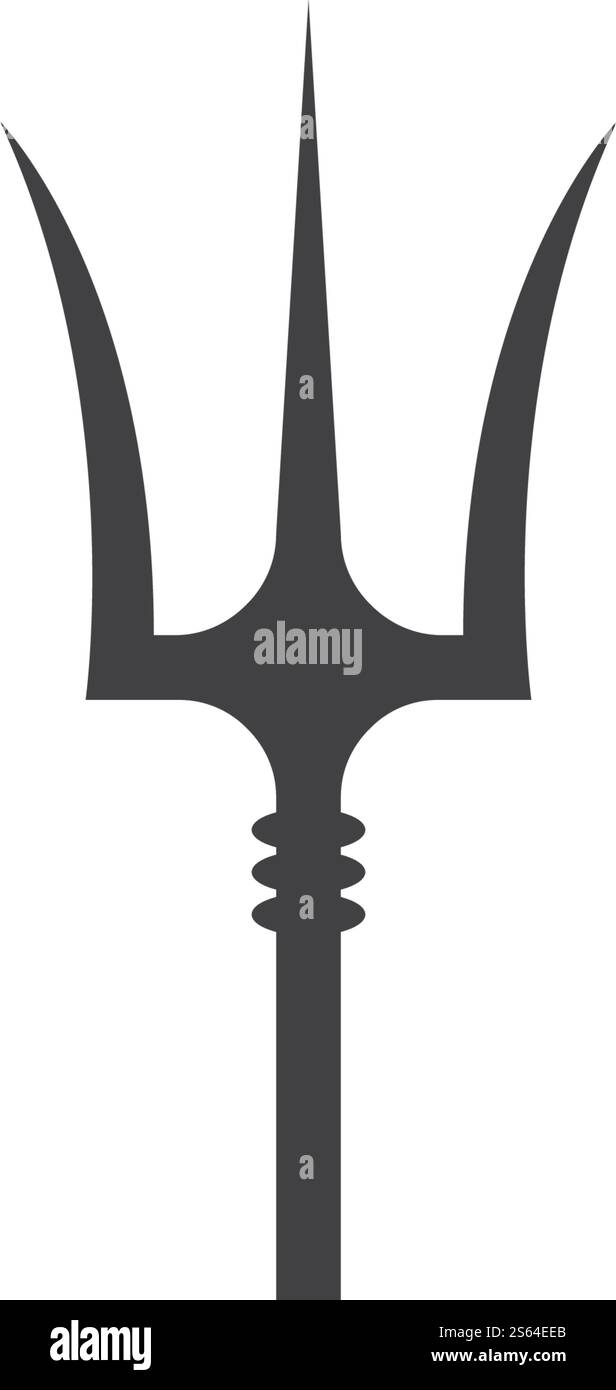 Trident Logo icon Template vector design Stock Vector Image & Art - Alamy