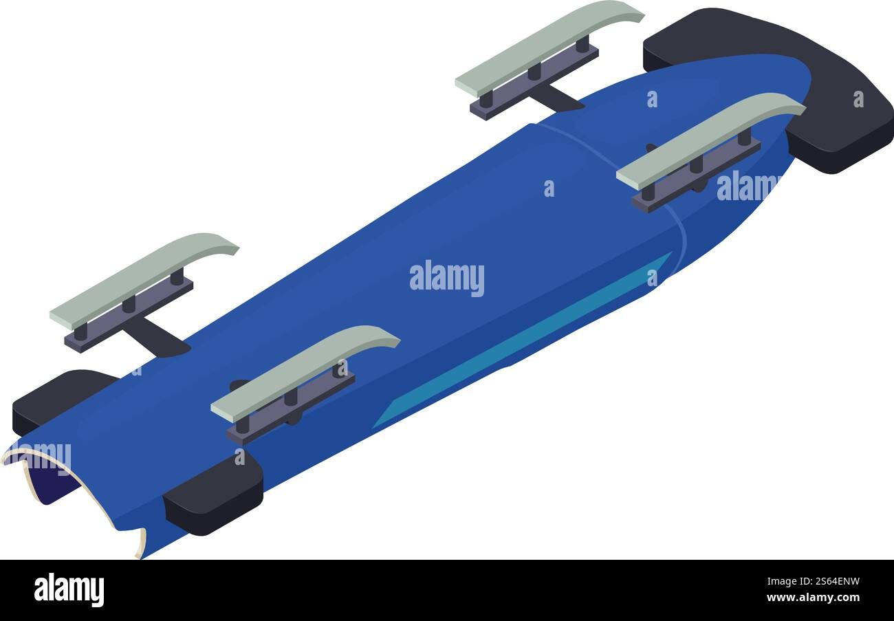 Sport bobsleigh icon. Isometric of sport bobsleigh vector icon for web ...