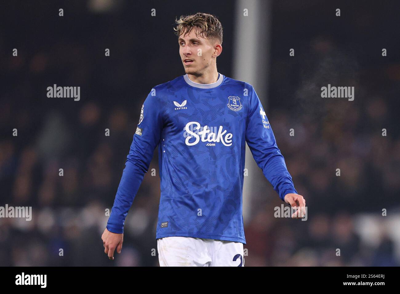 Jesper Lindstrøm of Everton during the Everton FC v Aston Villa FC ...