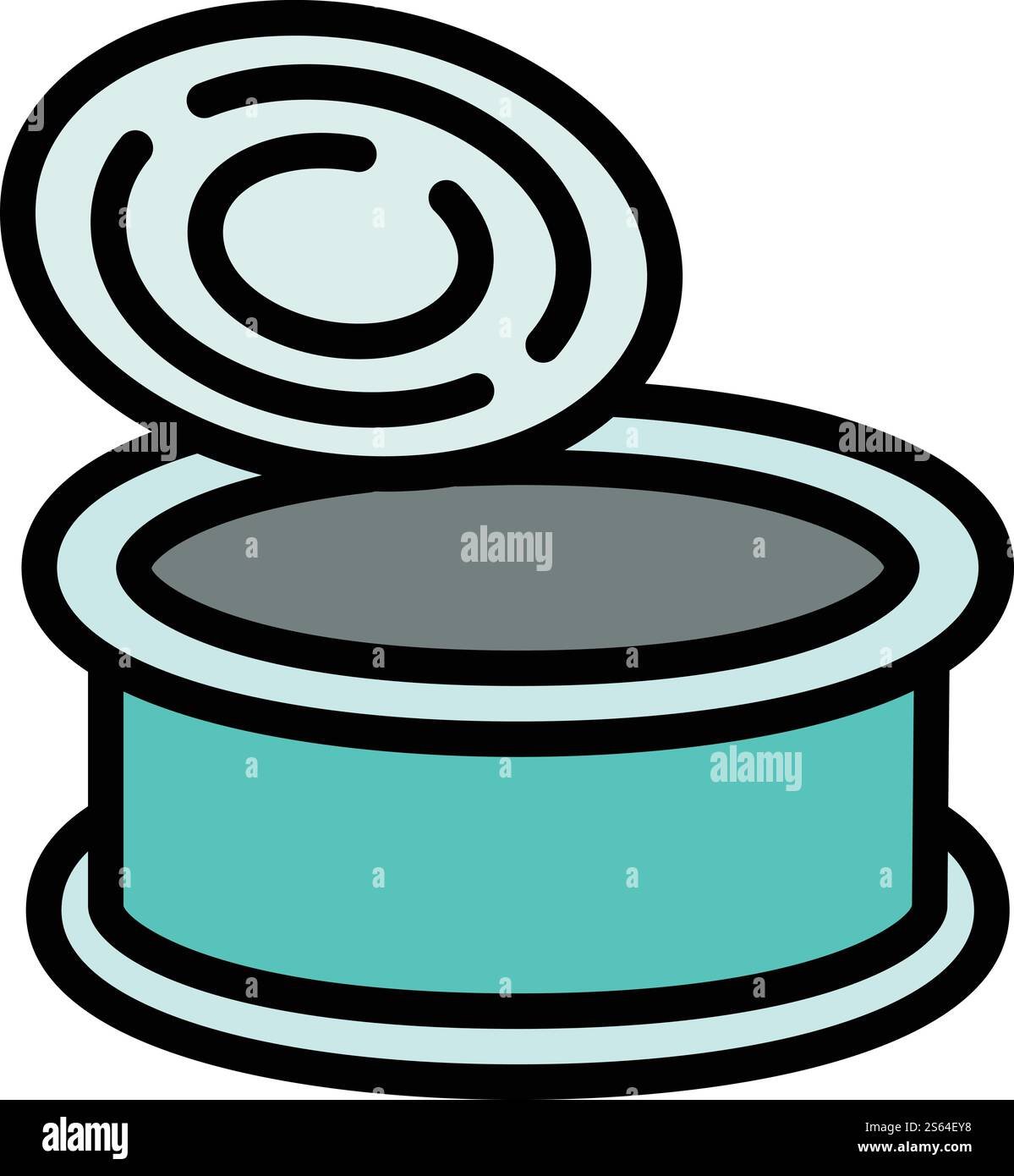 Cat tin can icon Stock Vector Images - Alamy