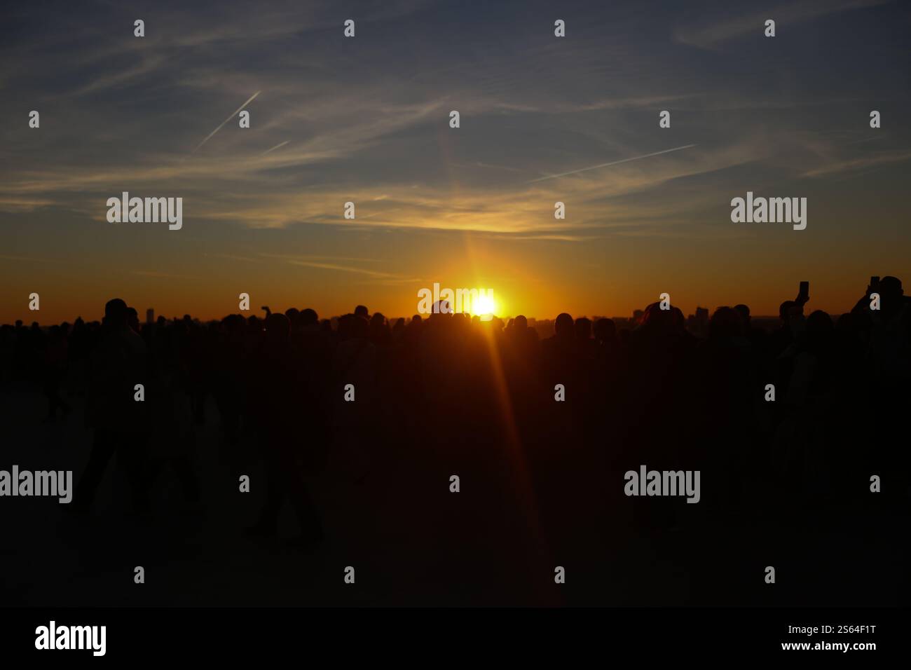 Madrid, Spain, 15th January, 2025: A crowd of people watching the ...