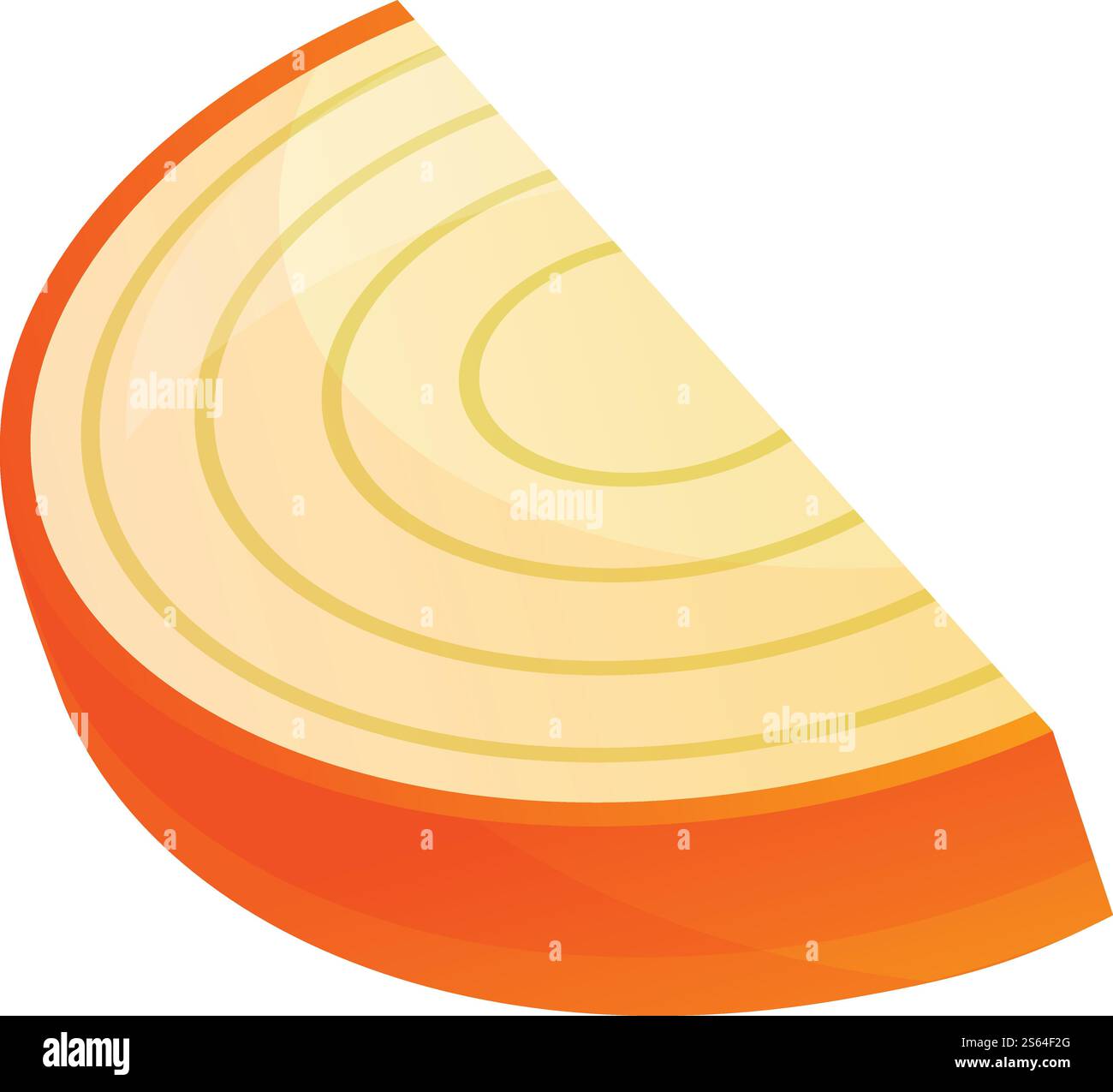 Piece onion icon. Cartoon of piece onion vector icon for web design ...