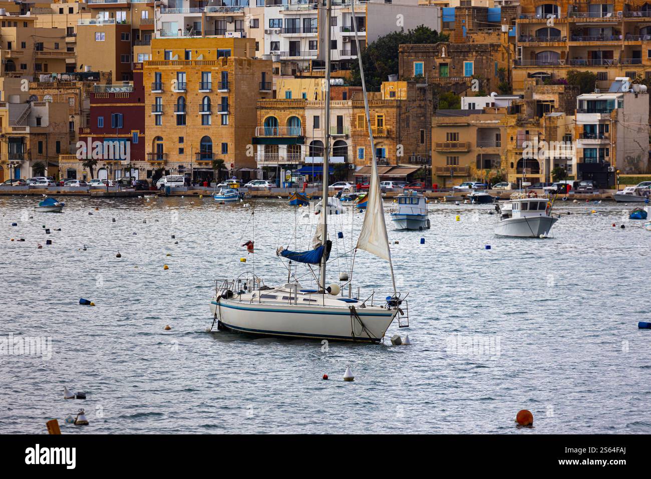 the fishing village of marsaskala malta Stock Photo - Alamy