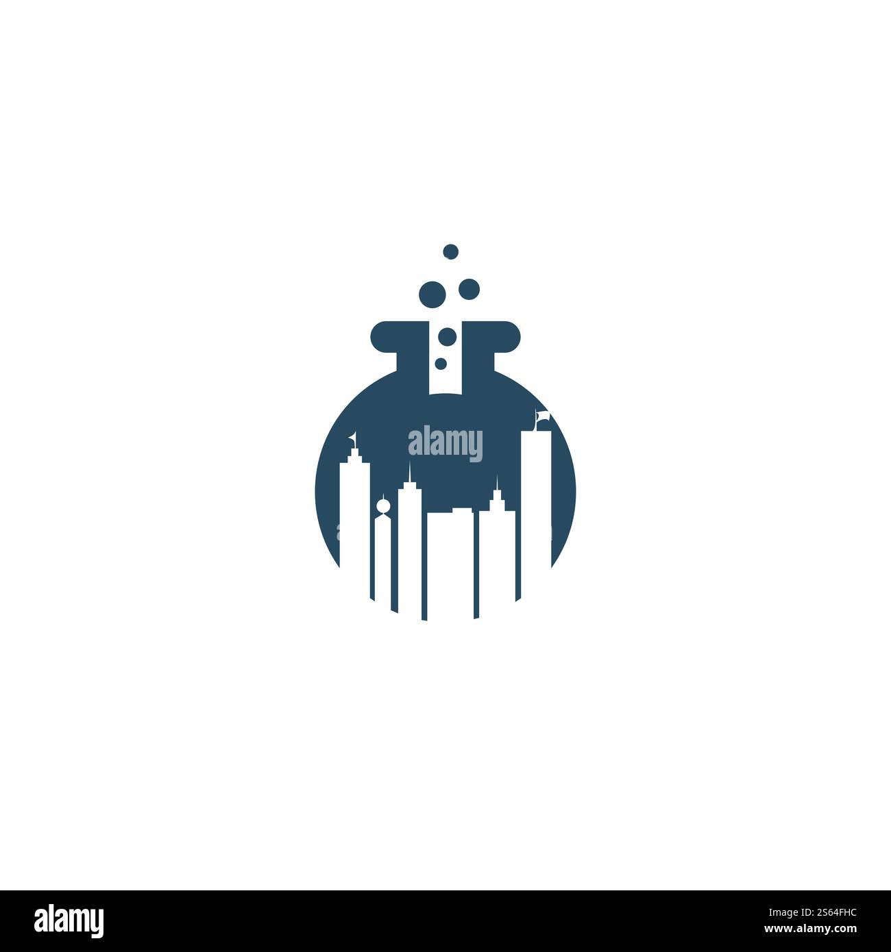 Building lab vector logo design. Building with tube test symbol logo ...