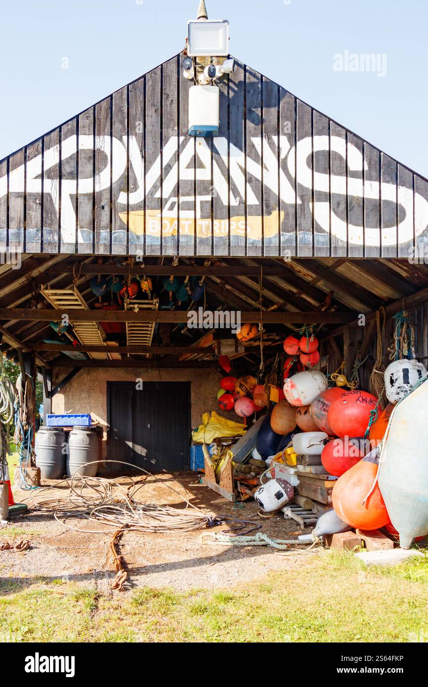 Ryans marine goods floats bumpers in shed craster traditional fishing ...