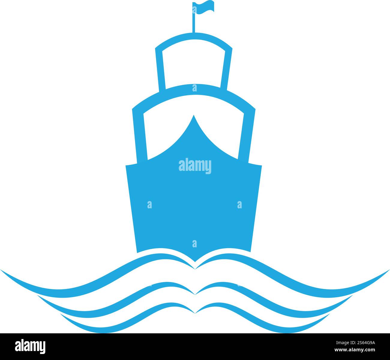 cruise ship logo vector icon template Stock Vector Image & Art - Alamy