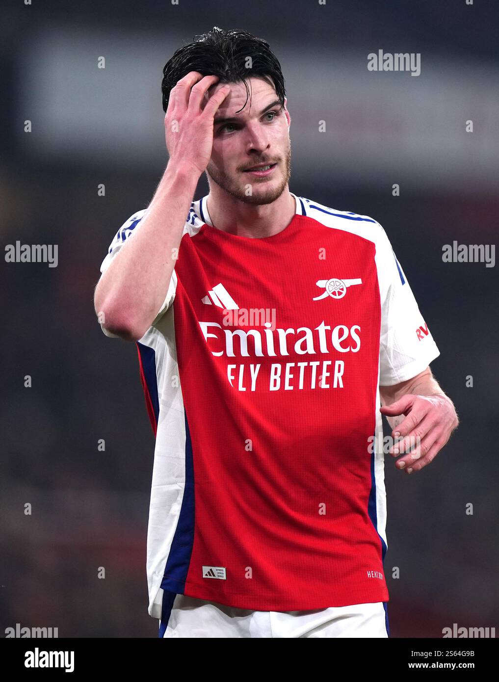 Arsenal's Declan Rice during the Premier League match at the Emirates ...