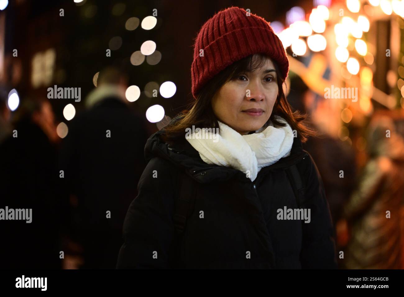 Stockholm, Uppland, Sweden. December 31 2024. People on the street ...
