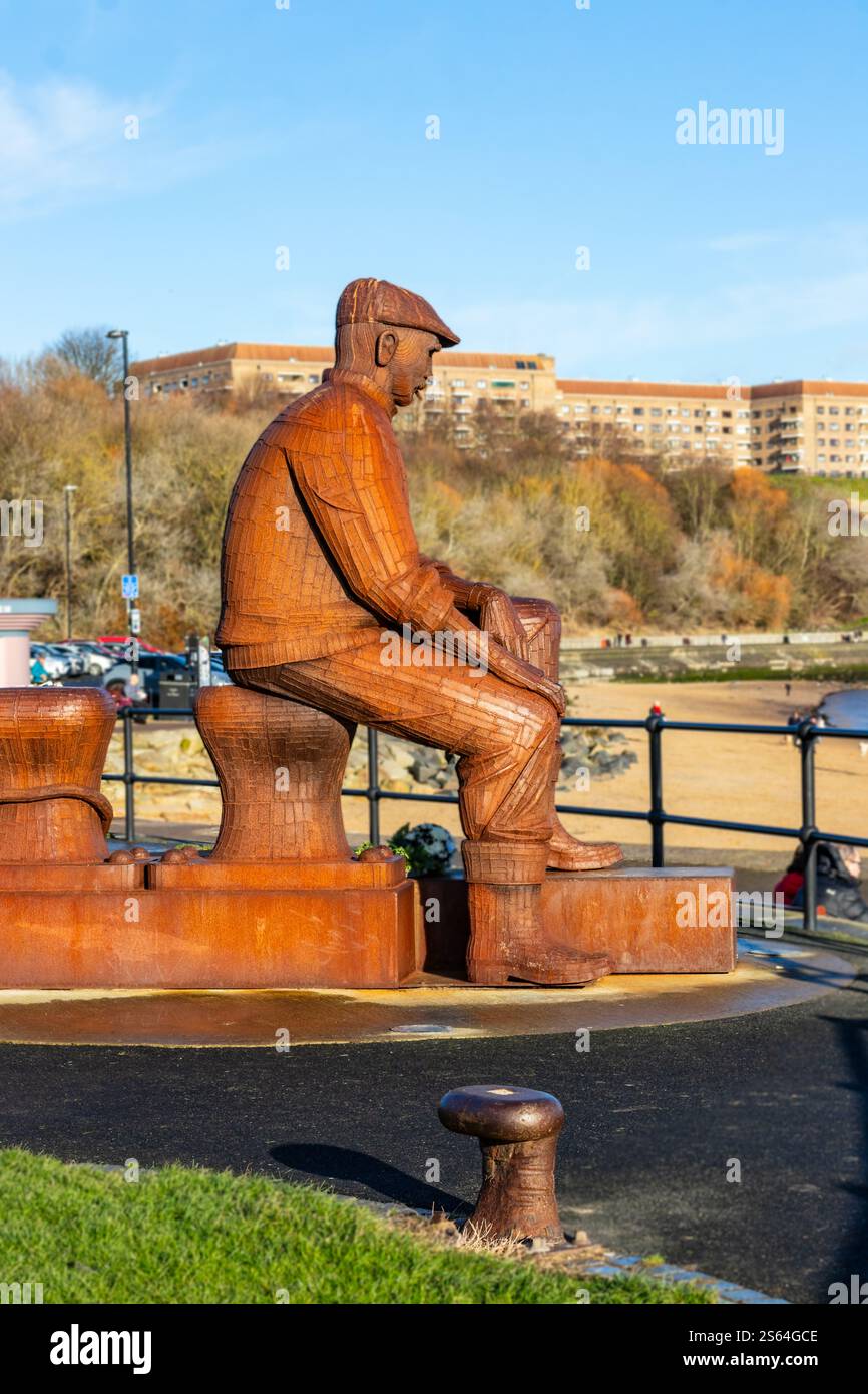 welded Corten steel sculpture statue by Ray Lonsdale on Fiddler's Green ...