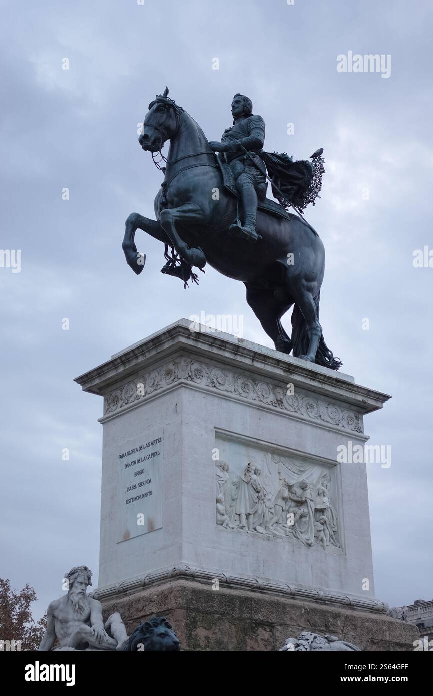 The Monument to Felipe IV, also known as the Fountain of Philip IV, was ...