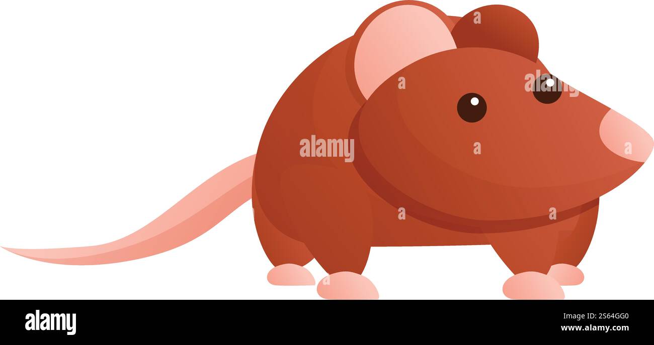 Asia rat icon. Cartoon of asia rat vector icon for web design isolated ...