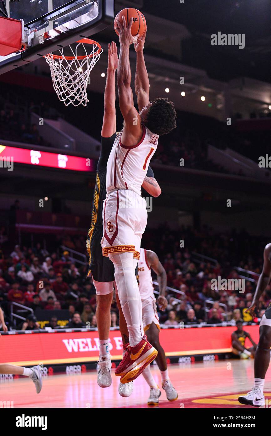 LOS ANGELES, CA - JANUARY 14: USC Trojans guard Desmond Claude (1) goes ...