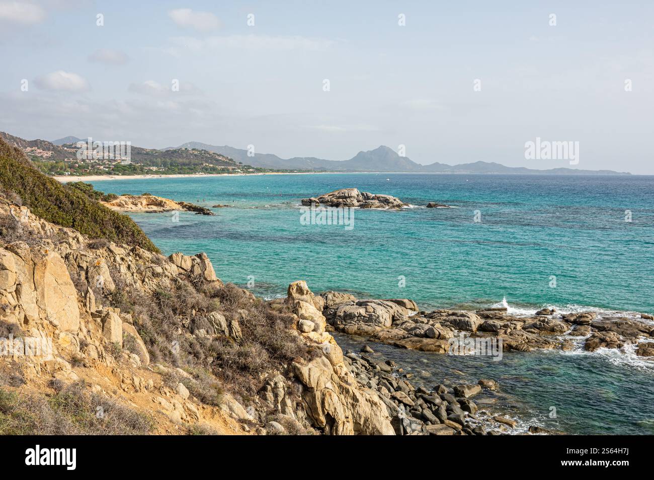 The most famous and beautiful beach of Costa Rei in Sardinia with the ...