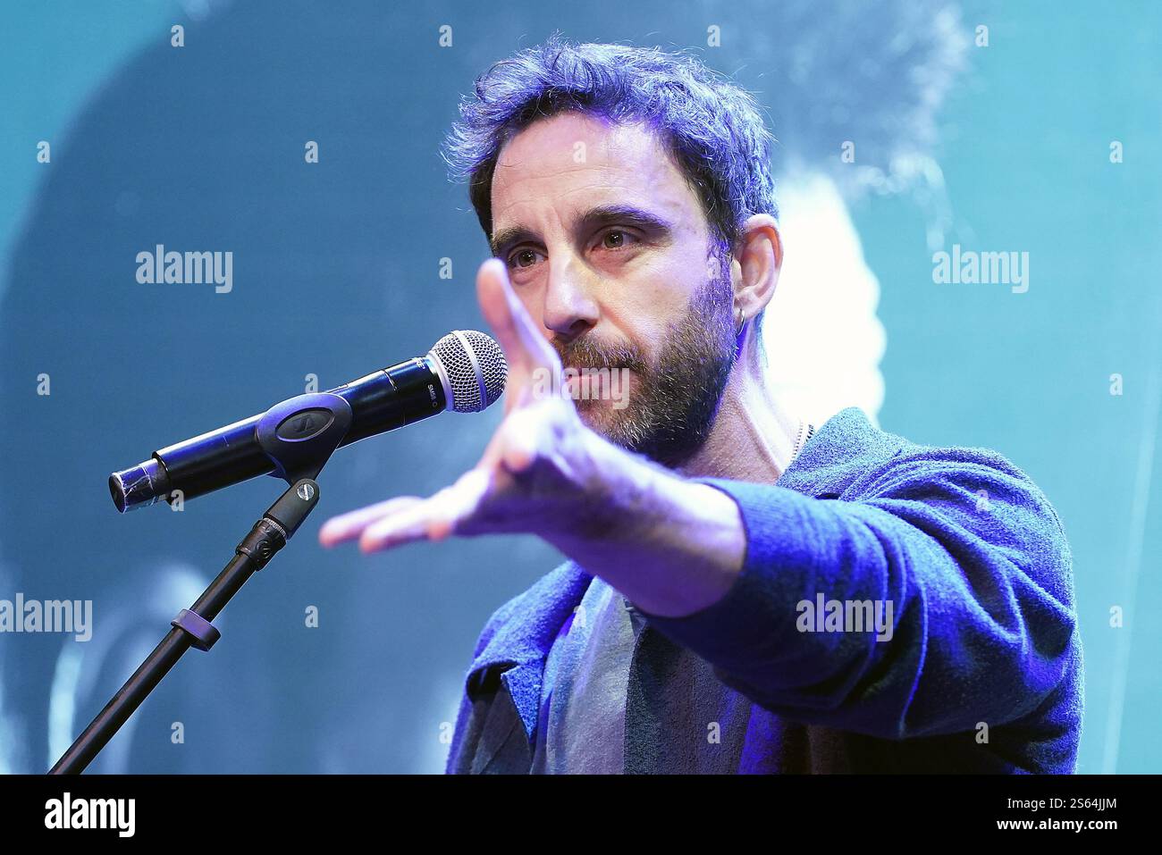 Madrid, Spain. 13th Jan, 2025. Spanish actor Dani Rovira attends to the ...