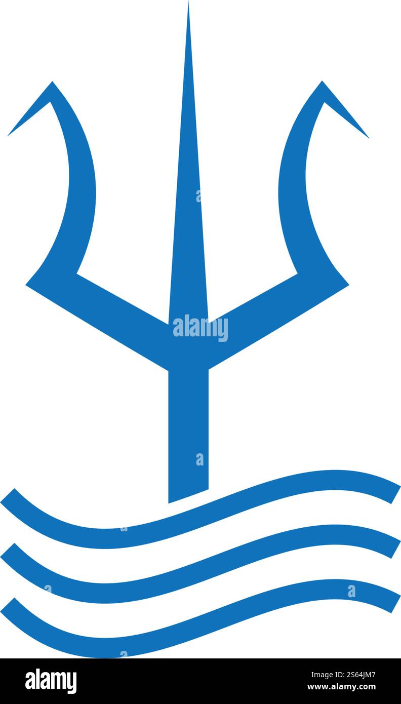 Trident Logo icon Template vector design Stock Vector Image & Art - Alamy