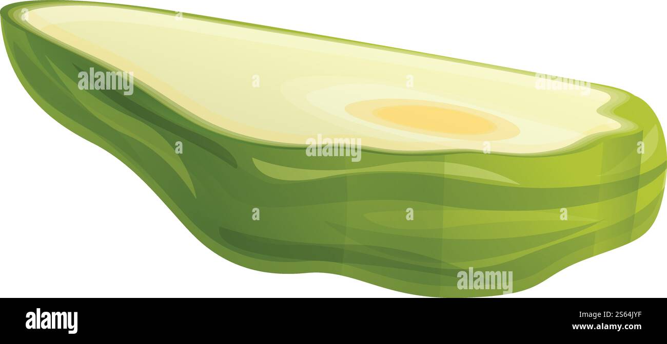 Half chayote icon. Cartoon of half chayote vector icon for web design ...