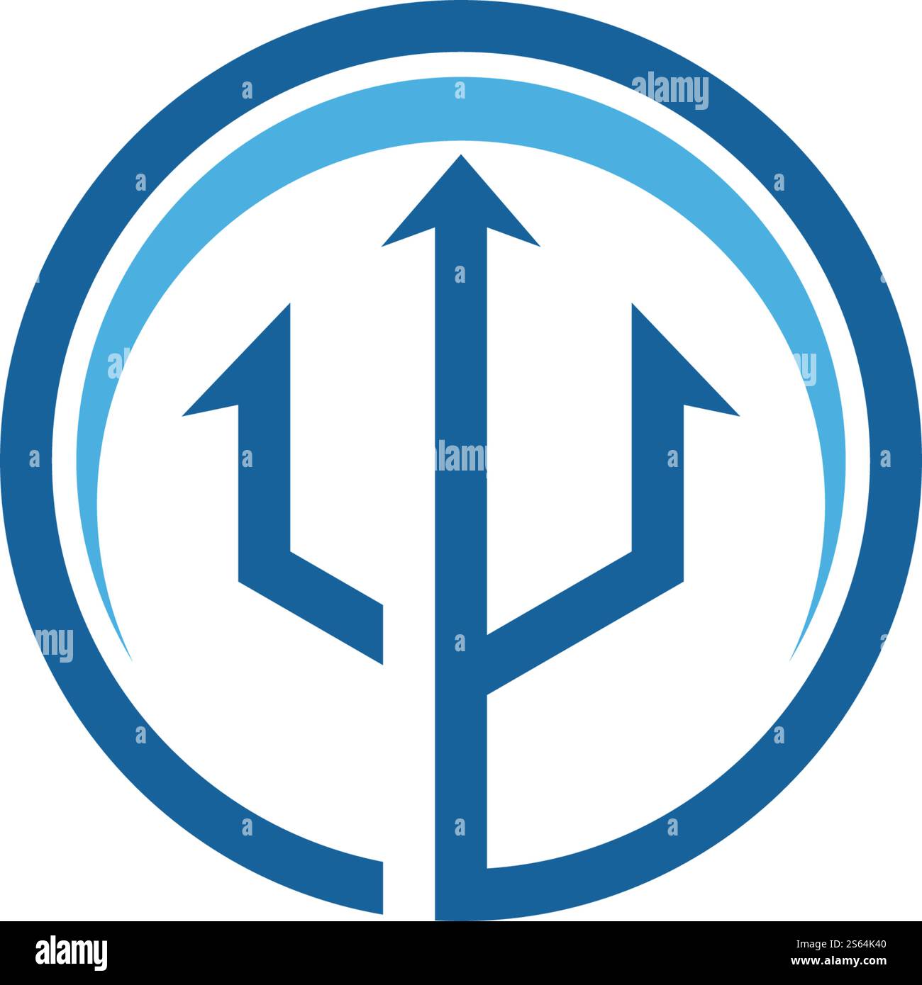 Trident Logo icon Template vector design Stock Vector Image & Art - Alamy