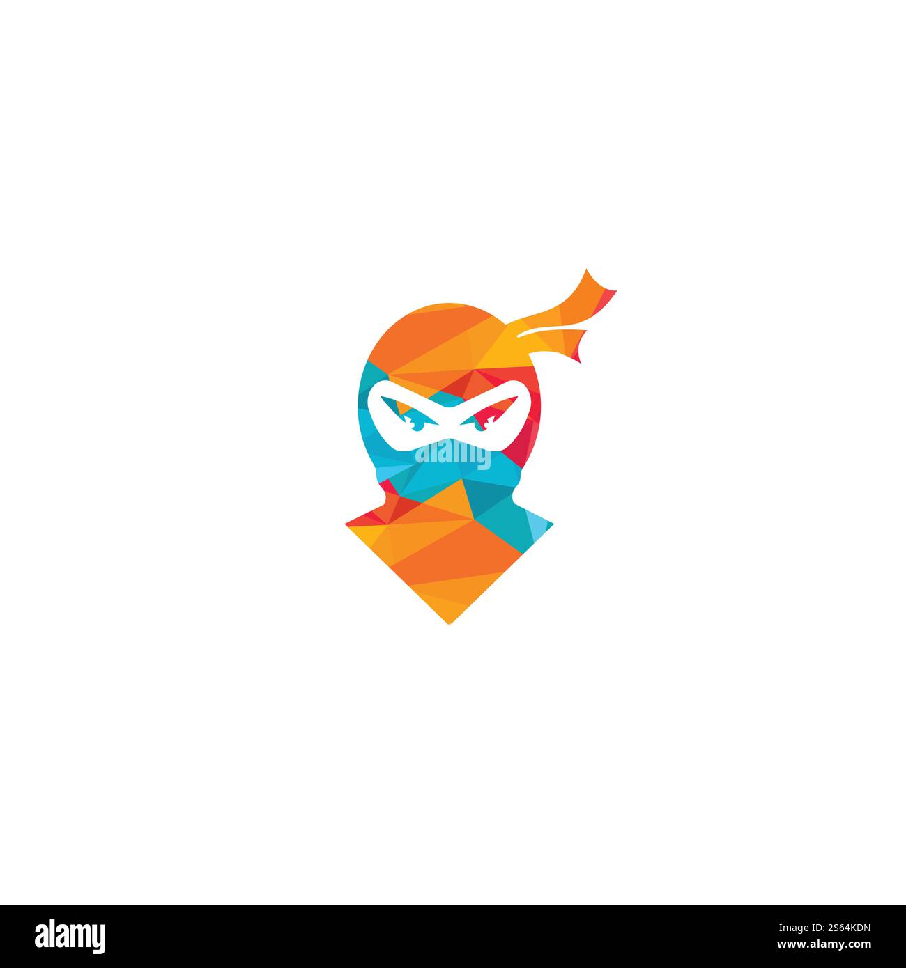Ninja vector logo design template Stock Vector Image & Art - Alamy
