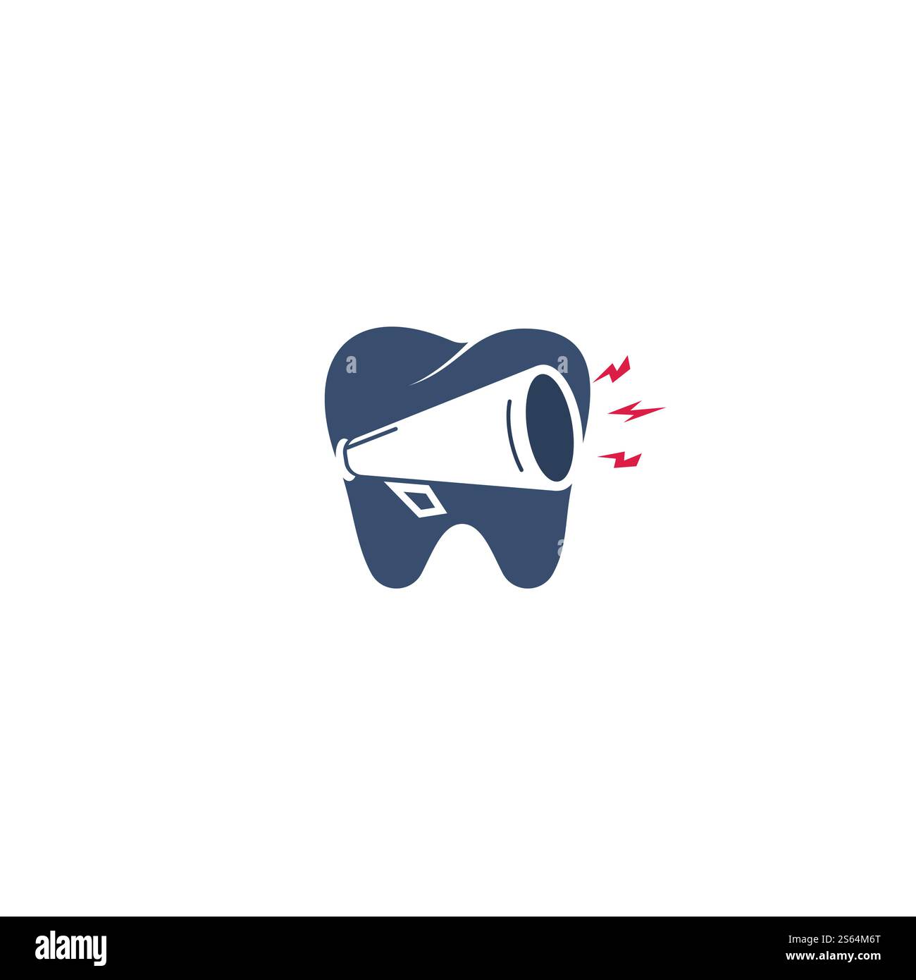 Tooth and megaphone logo design. Creative symbol concept for dental ...