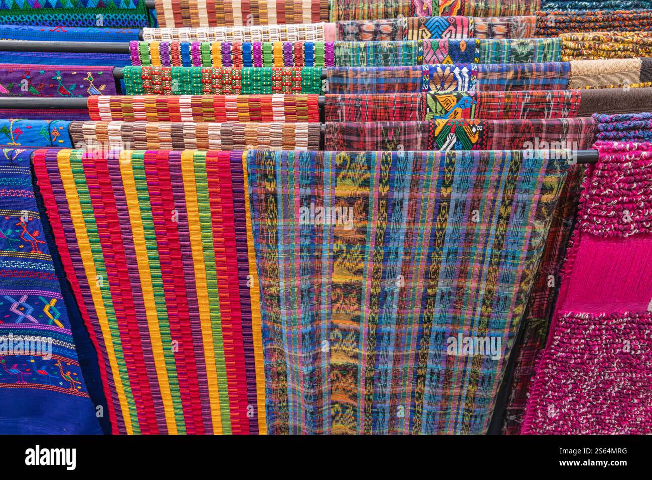 Antigua Guatemala, Sacatepequez, Guatemala. Traditional woven cloth for ...