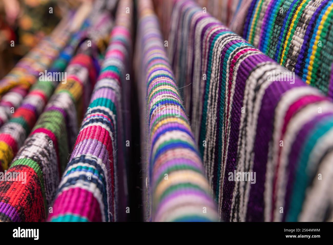 Antigua Guatemala, Sacatepequez, Guatemala. Traditional woven cloth for ...