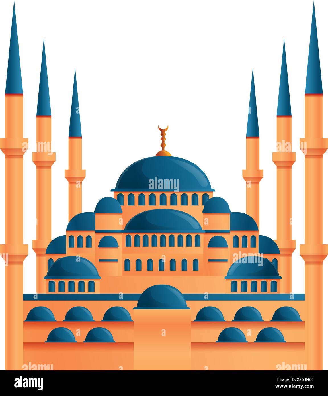 Istanbul mosque icon. Cartoon of istanbul mosque vector icon for web ...