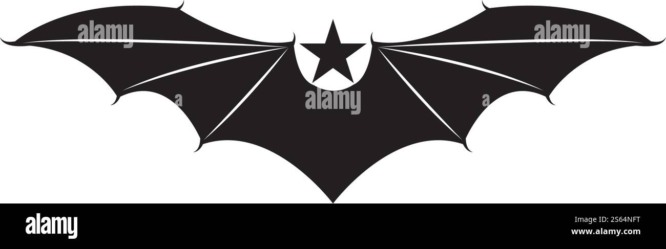 Bat Logo Template vector symbol nature Stock Vector Image & Art - Alamy