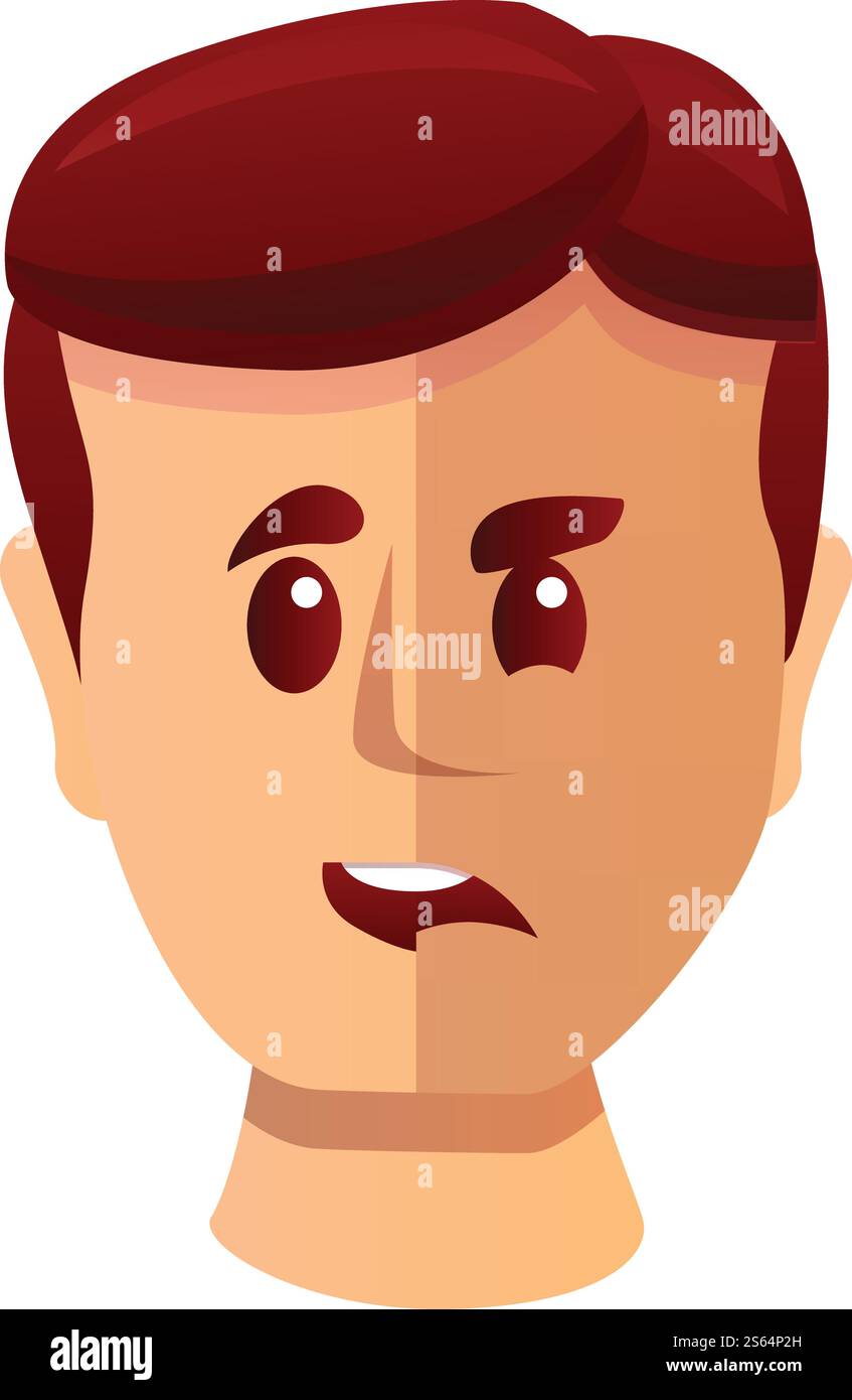 Bipolar disorder icon. Cartoon of bipolar disorder vector icon for web ...