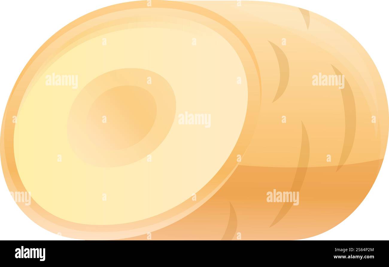 Cutted parsnip icon. Cartoon of cutted parsnip vector icon for web ...