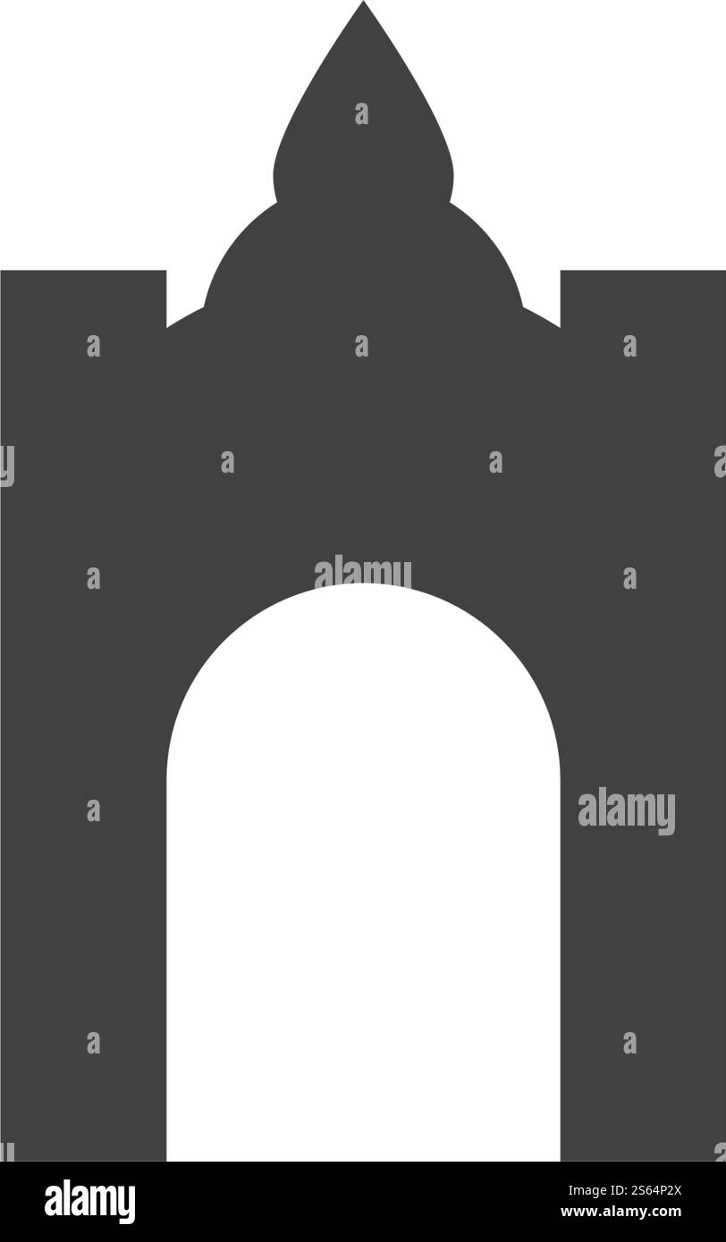 Historic landmark front entrance Stock Vector Images - Alamy